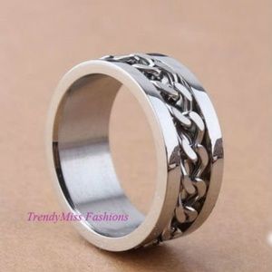 Jewelry | 525 Biker Chain Stainless Steel Rotating Band 54 | Poshmark